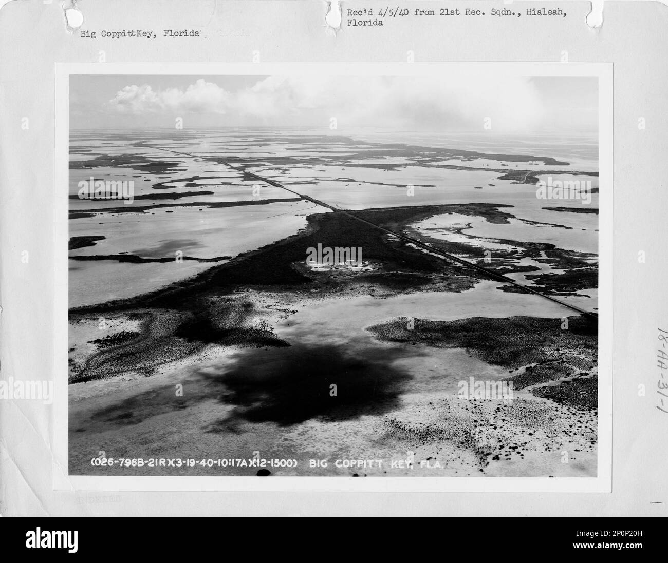 Florida - Big Coppitt Key, Aerial Photograph Stock Photo - Alamy