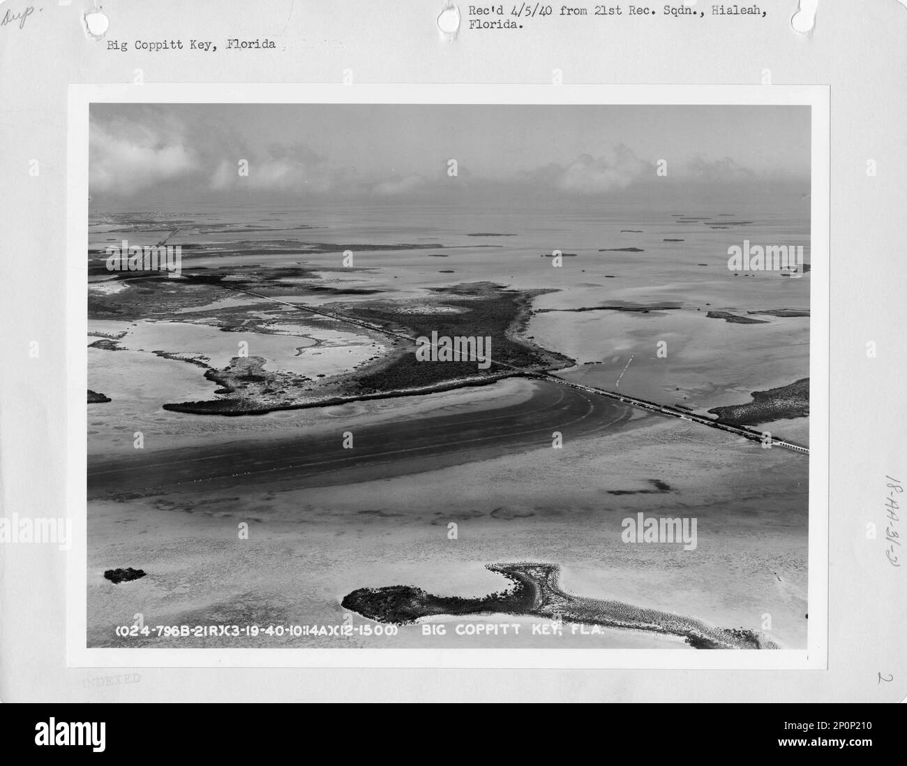 Florida - Big Coppitt Key, Aerial Photograph Stock Photo - Alamy