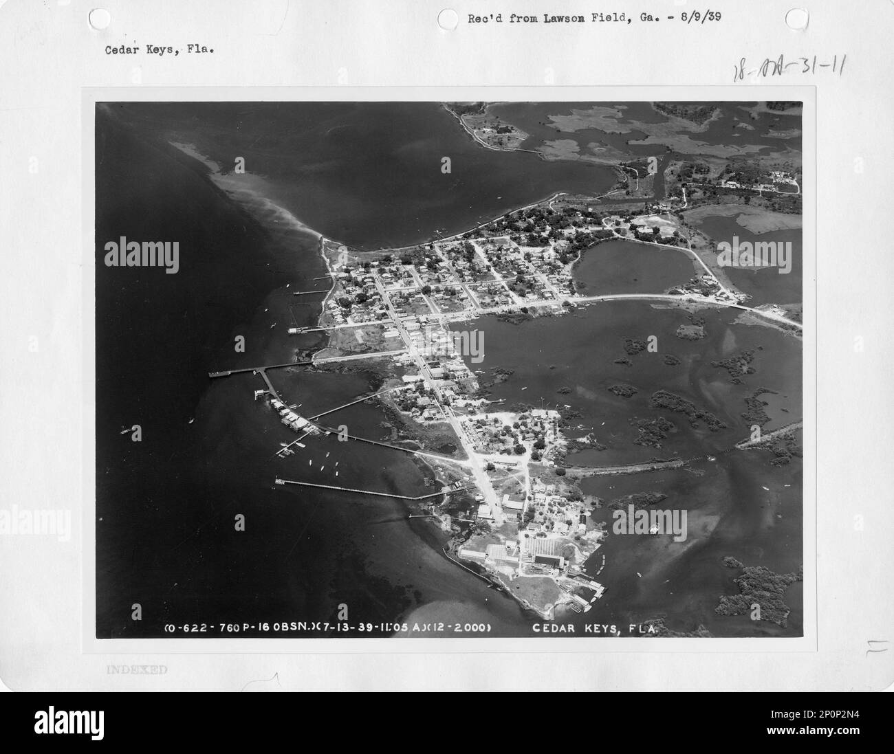 Florida - Brandenton through Clearwater, Aerial Photograph Stock Photo ...