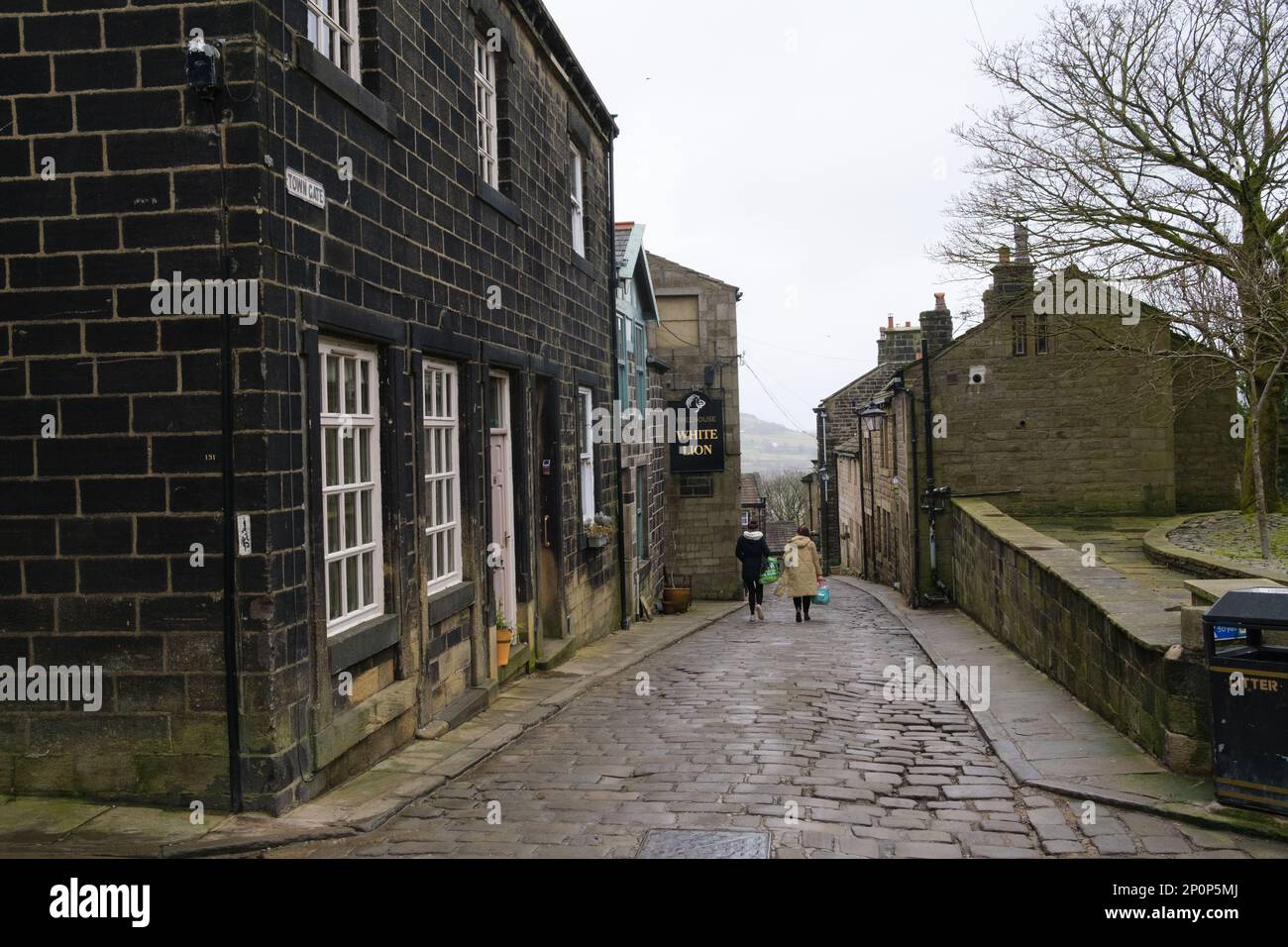 Heptonstall, West Yorkshire, UK. A Traditional English village in ...