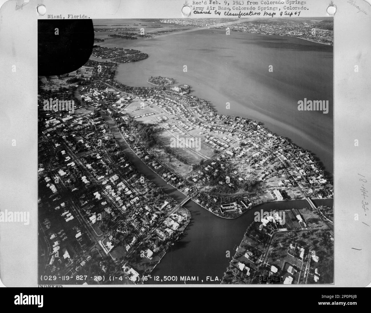 Florida - Miami, Aerial Photograph Stock Photo - Alamy