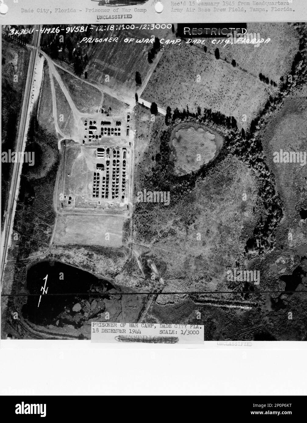 Florida - Coral Gables through Dade City, Aerial Photograph Stock Photo ...
