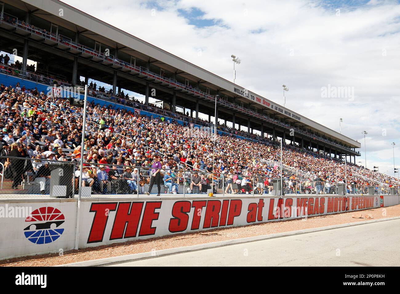 LAS VEGAS, NV - OCTOBER 28: Overview of the grandstands during the NHRA ...