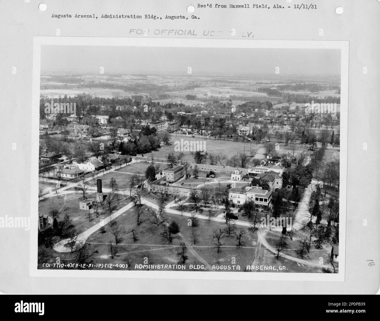 Georgia - Augusta, Aerial Photograph Stock Photo - Alamy