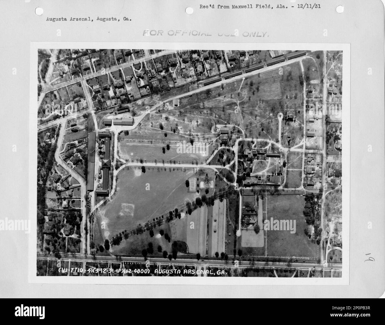 Georgia - Augusta, Aerial Photograph Stock Photo - Alamy