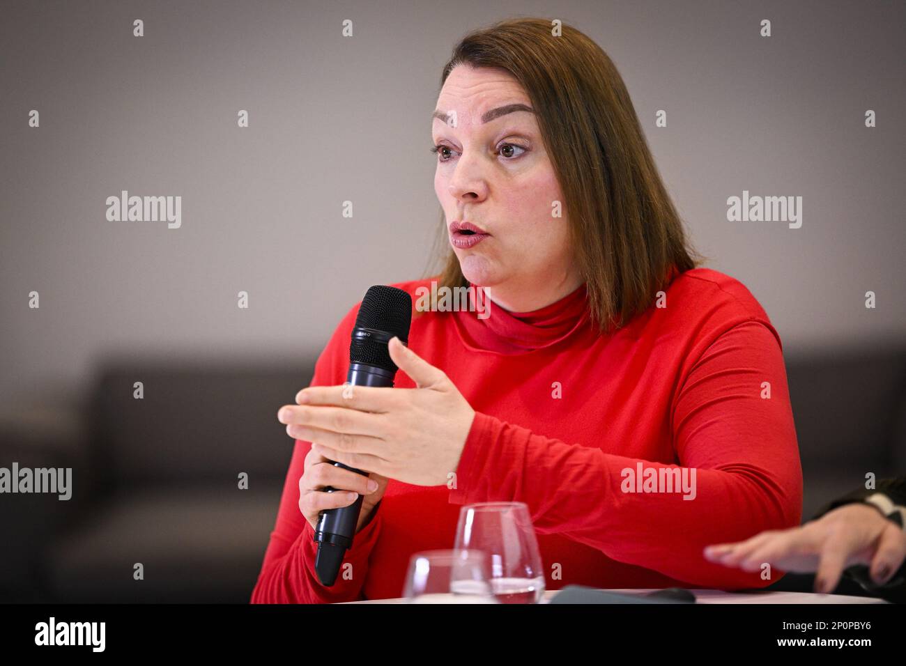 Brussels Airlines CEO Christina Foerster pictured during a press ...