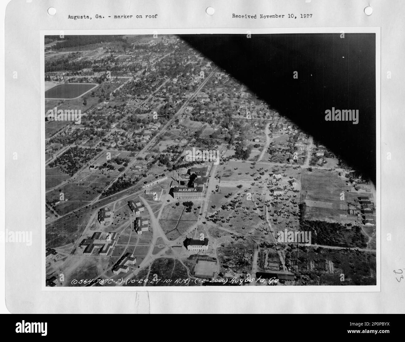 Georgia - Augusta, Aerial Photograph Stock Photo - Alamy