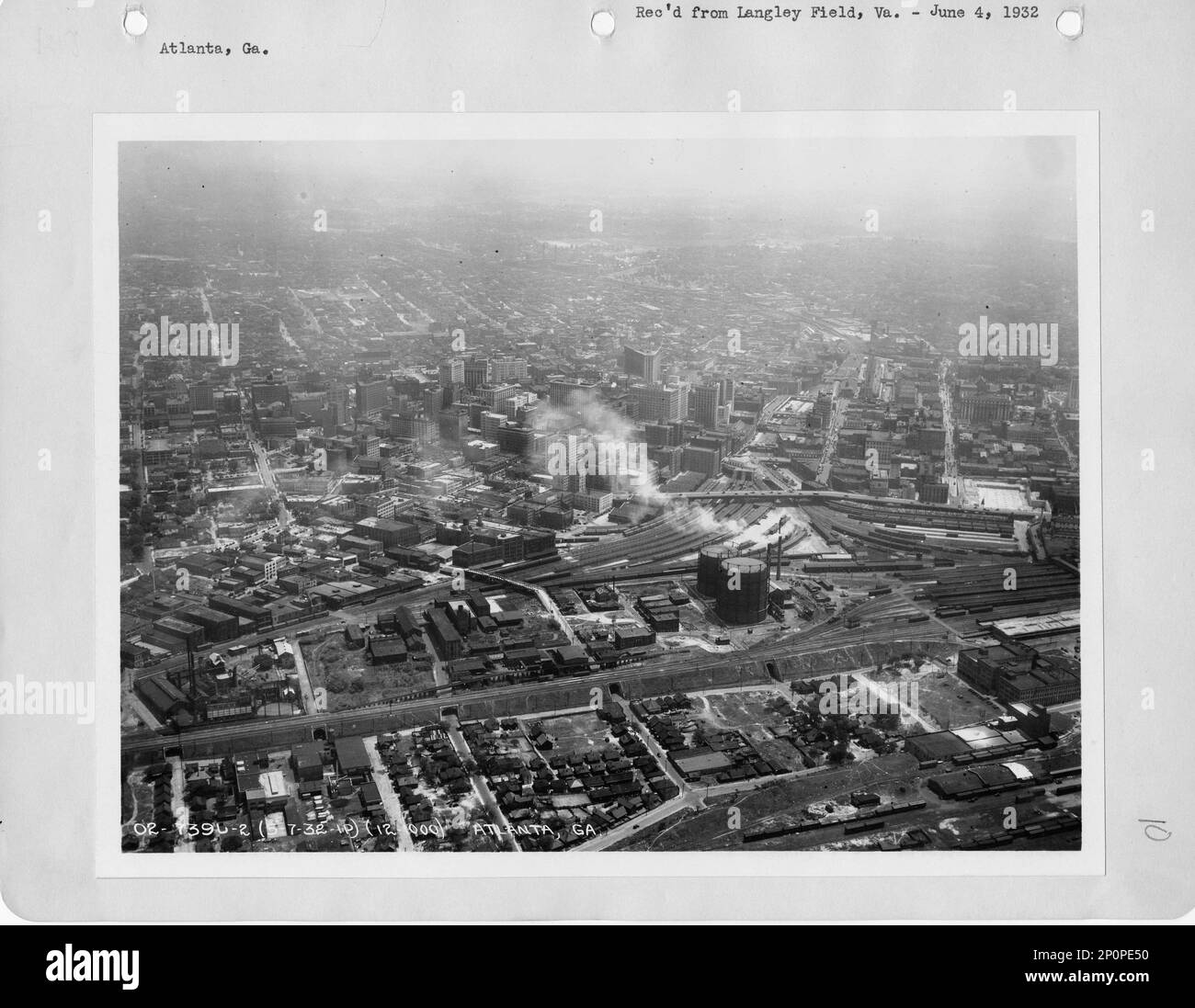 Georgia - Atlanta, Aerial Photograph Stock Photo - Alamy