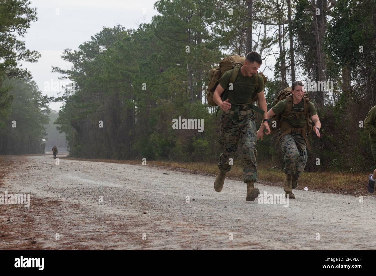 U.S. Marine Corps Lance Cpl. Jack Gleason, a heavy equipment operator ...