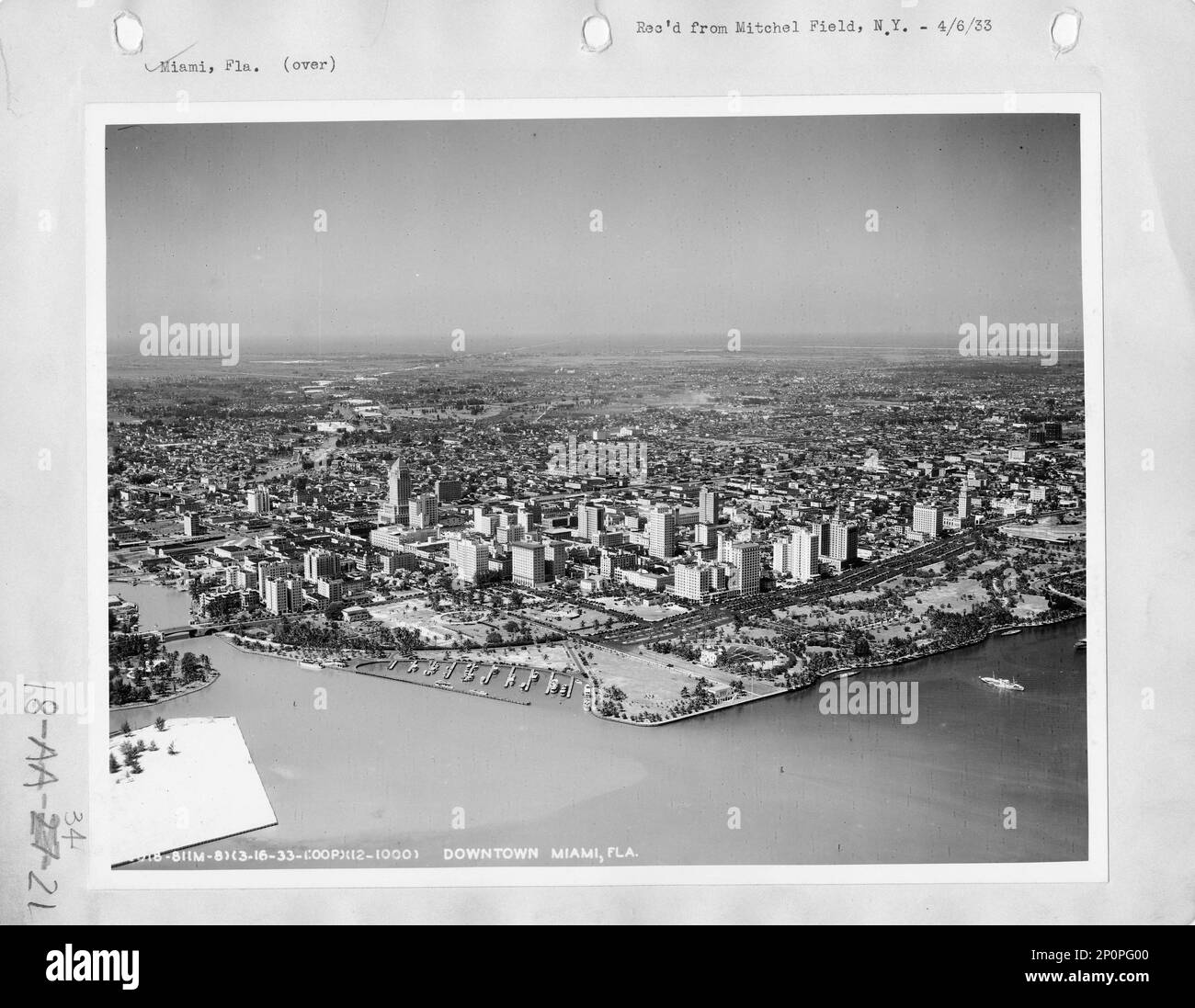 Miami birds eye view Black and White Stock Photos & Images - Alamy
