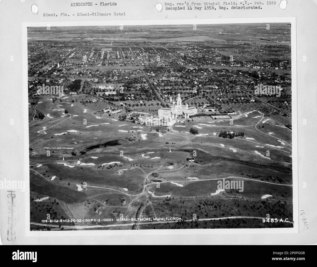 Miami birds eye view Black and White Stock Photos & Images - Alamy