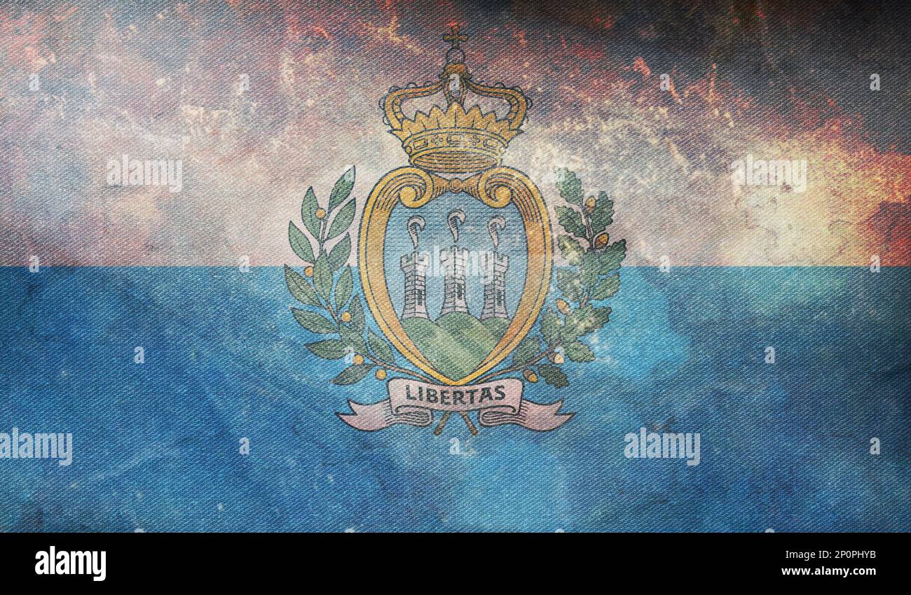 Sammarinese flag hi-res stock photography and images - Alamy