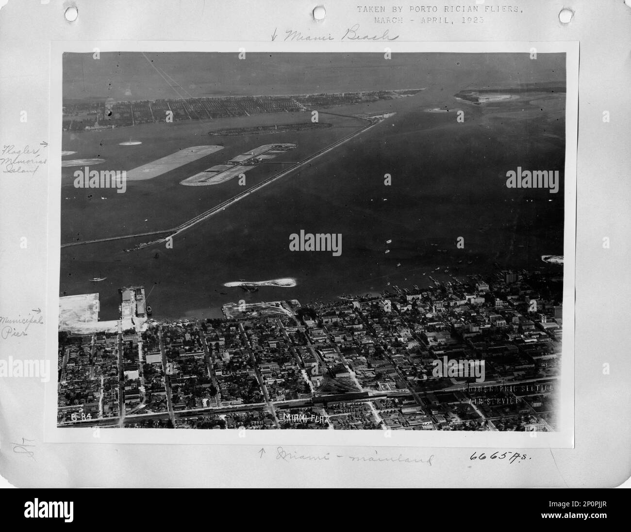 Miami birds eye view Black and White Stock Photos & Images - Alamy