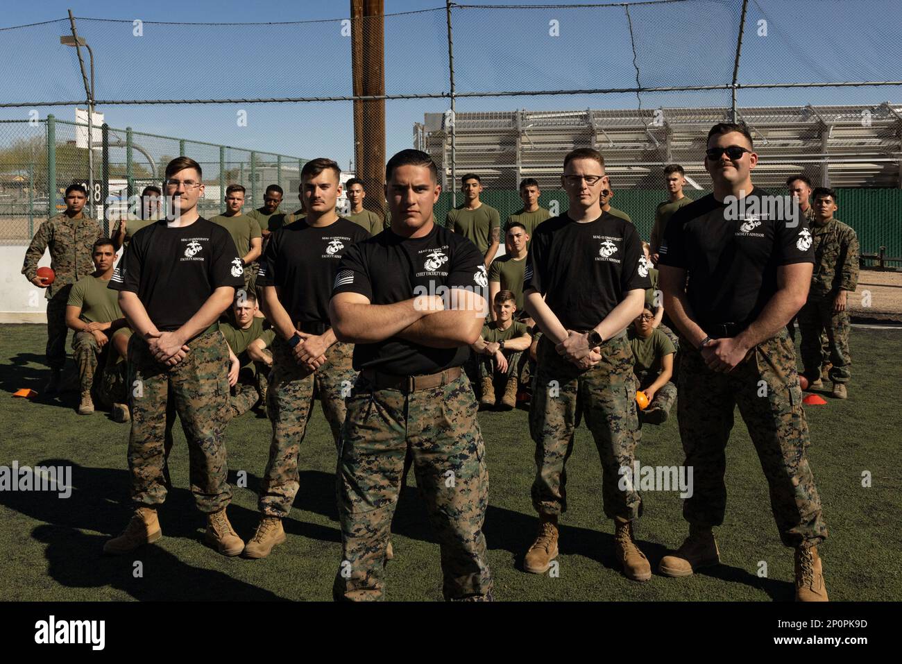 U.S. Marine Corps Sgt. David Spannagel, chief faculty adviser, Marine Aircraft Group (MAG) 13 ...