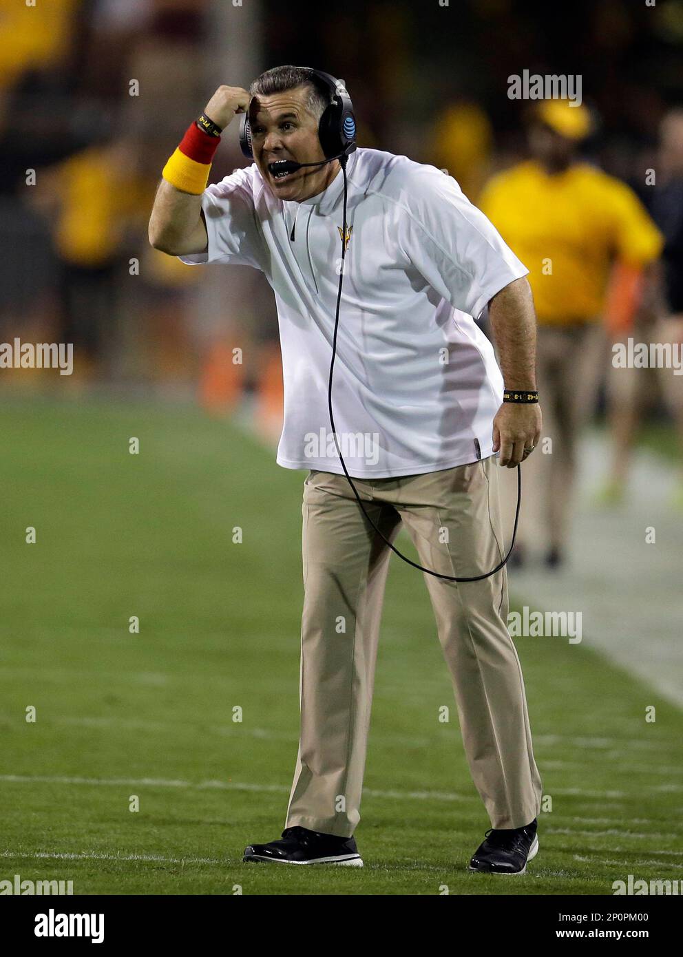 Arizona State head coach Todd Graham in the first half during an NCAA ...