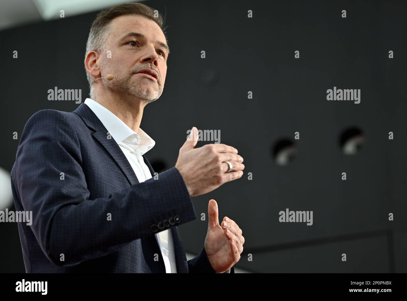 Belfius CFO Johan Vankelecom pictured during a press conference to ...