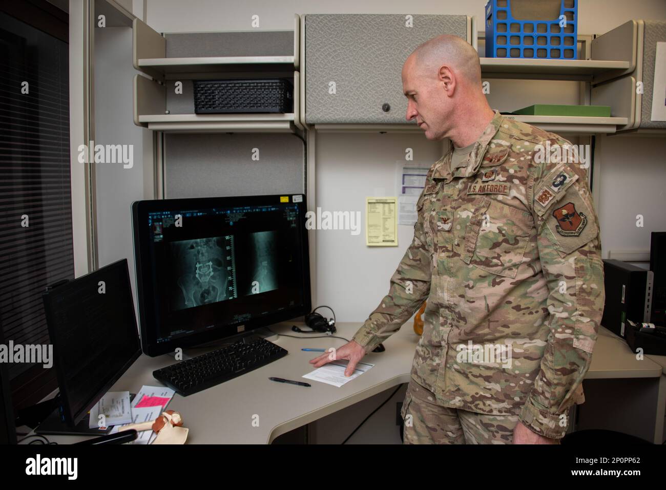 Air Force Col. (Dr.) Kenneth Bode, orthopedic spine surgeon, reviews ...