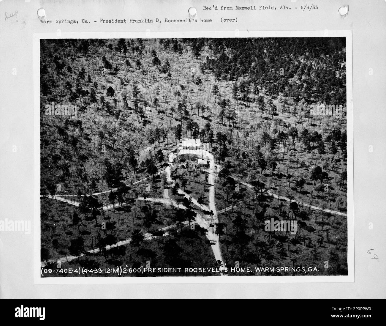 Georgia - Warm Springs, Aerial Photograph Stock Photo - Alamy