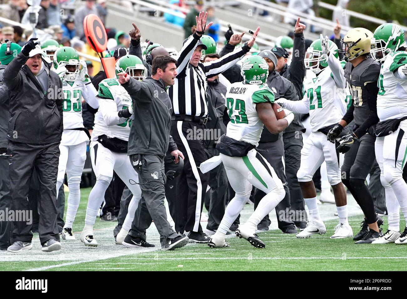 October 22nd, 2016:.North Texas Mean Green head coach Seth Littrell ...