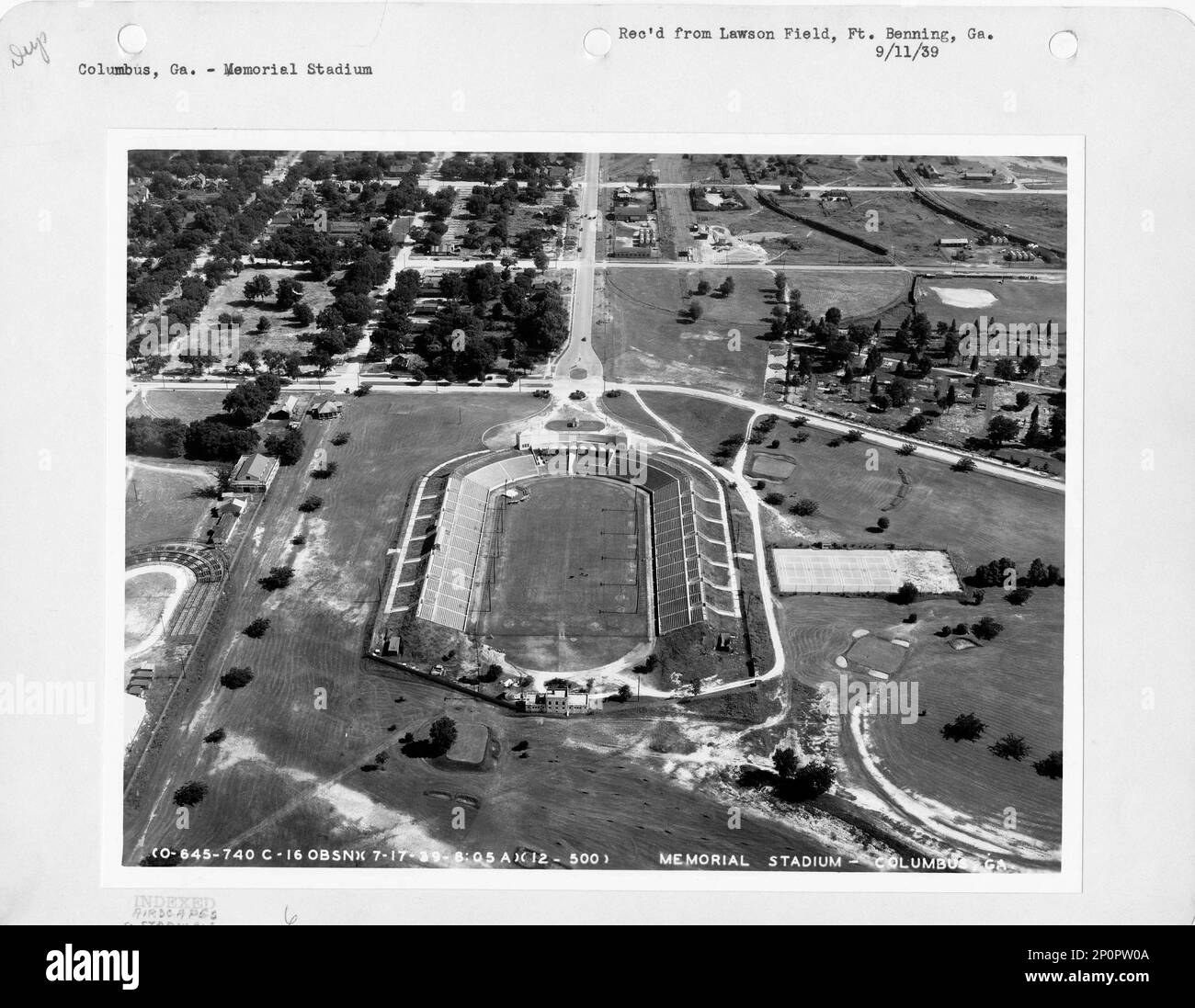 Georgia - Columbus, Aerial Photograph Stock Photo - Alamy