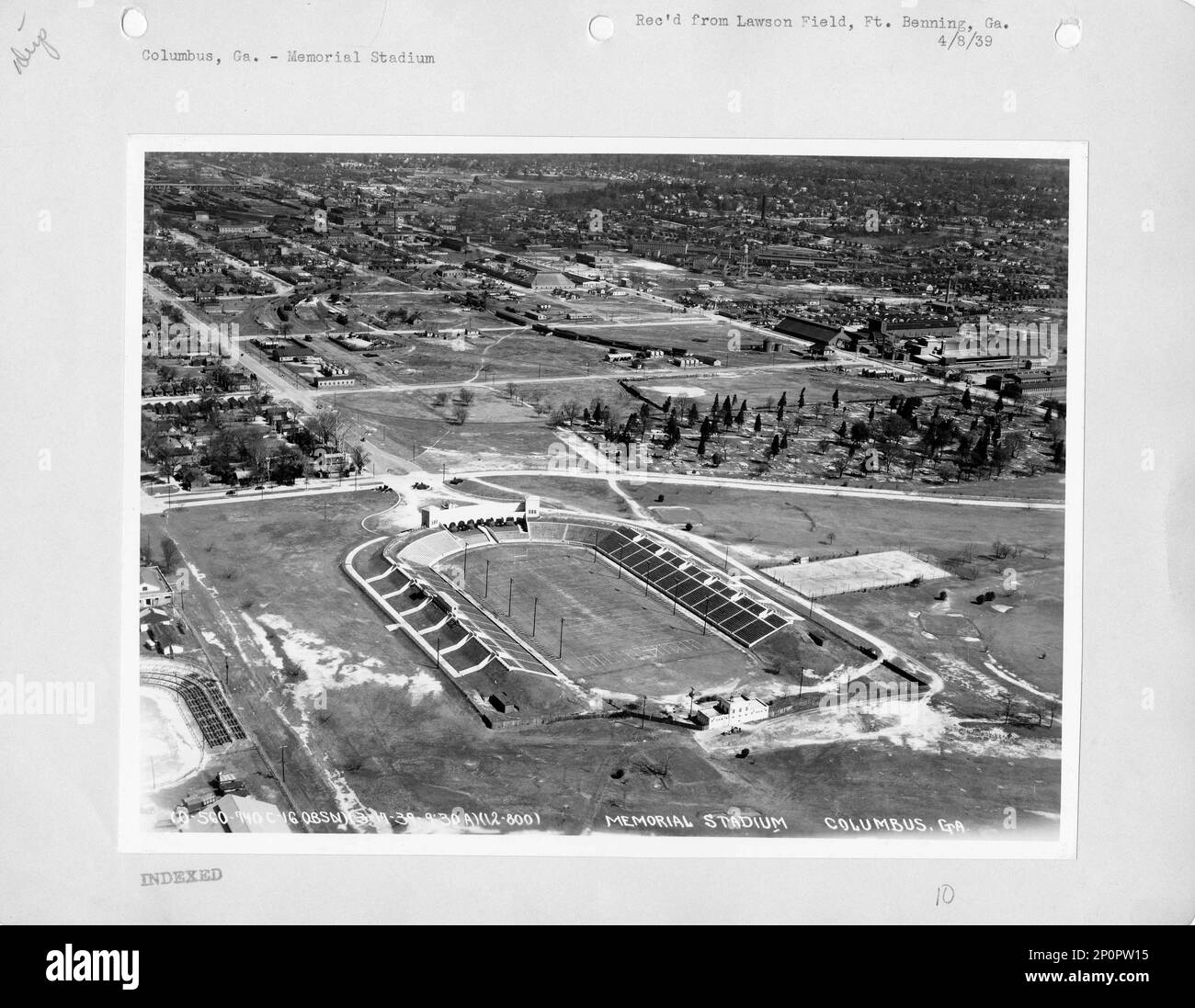 Georgia - Columbus, Aerial Photograph Stock Photo - Alamy