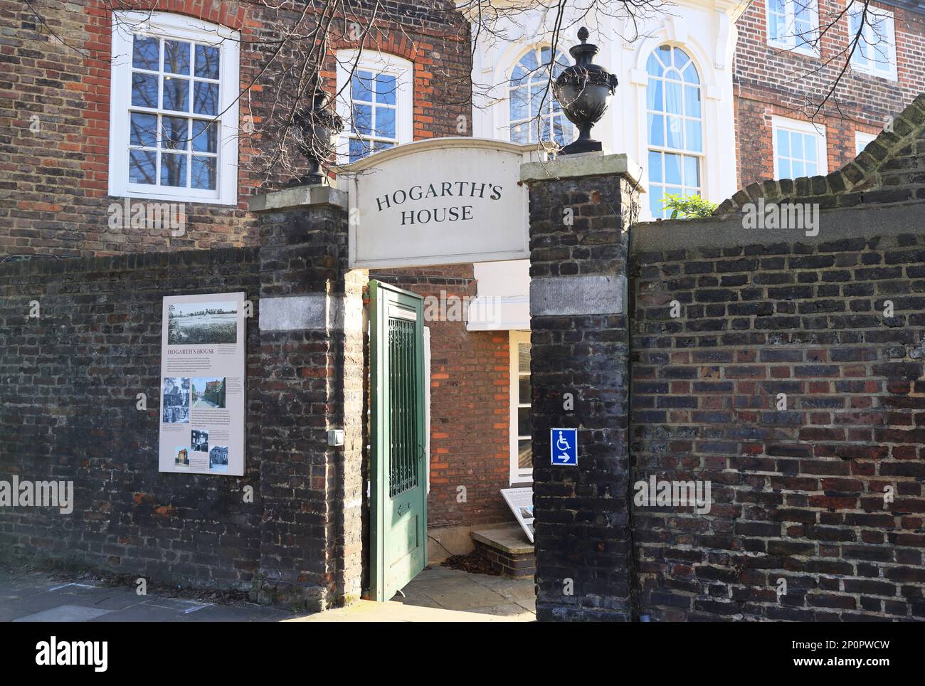 Hogarth's House, former country home of the 18th century English artist ...