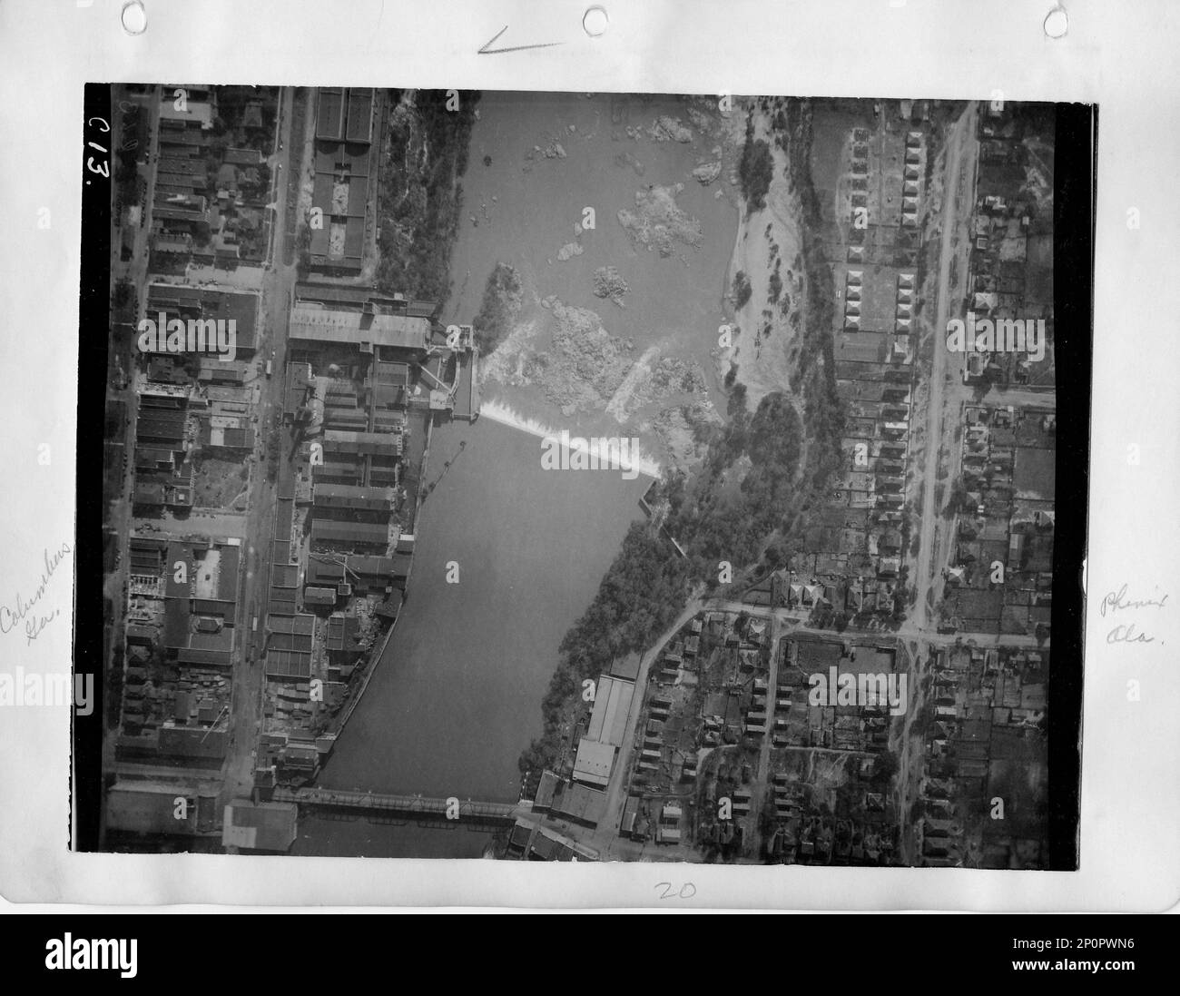 Georgia - Columbus, Aerial Photograph Stock Photo - Alamy