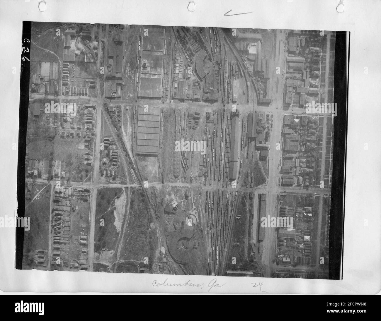 Georgia - Columbus, Aerial Photograph Stock Photo - Alamy