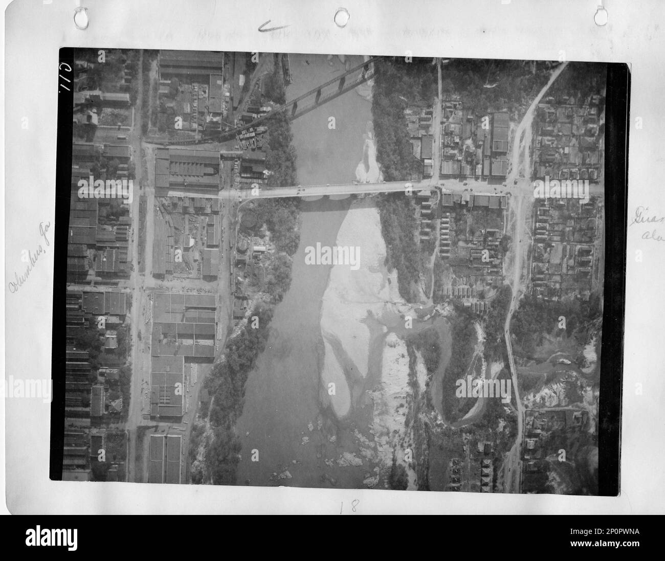 Georgia - Columbus, Aerial Photograph Stock Photo - Alamy