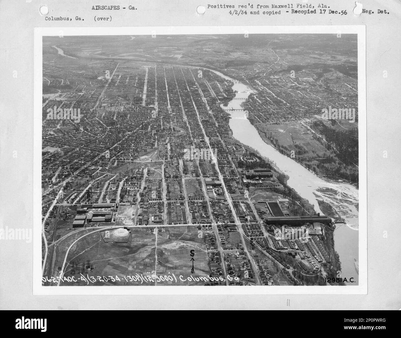 Georgia - Columbus, Aerial Photograph Stock Photo - Alamy