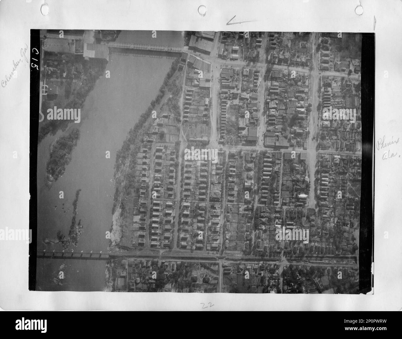 Georgia - Columbus, Aerial Photograph Stock Photo - Alamy