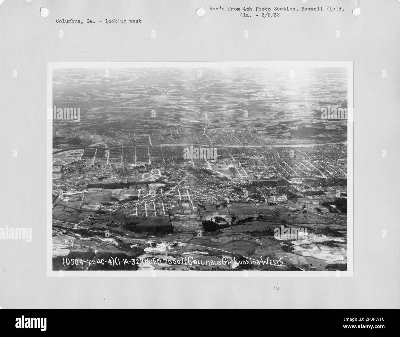 Georgia - Columbus, Aerial Photograph Stock Photo - Alamy