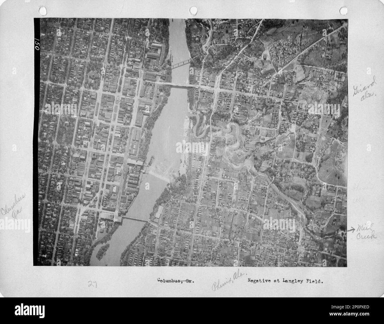 Georgia - Columbus, Aerial Photograph Stock Photo - Alamy