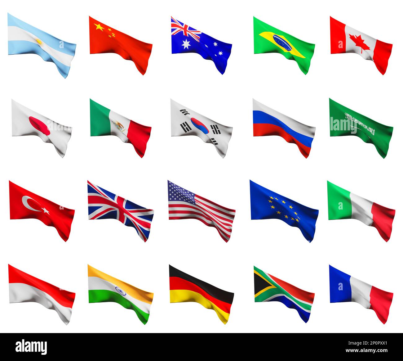 Flags G20 membership , Concept of the G20 summit or meeting, G20 ...