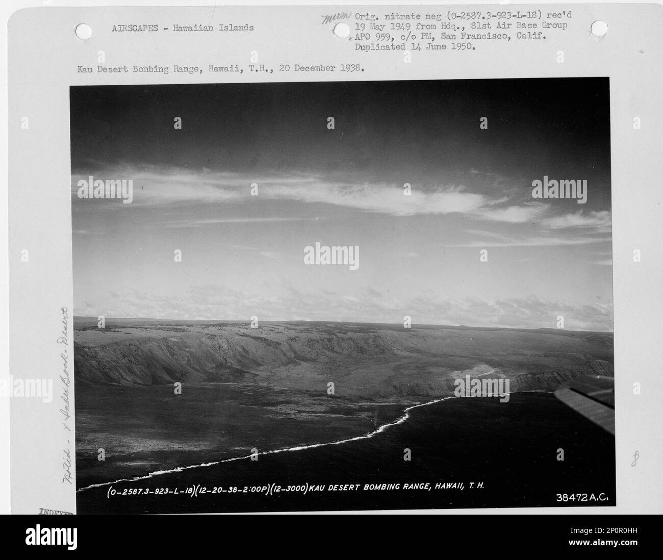 Hawaii - Kau Desert Boming, Aerial Photograph Stock Photo - Alamy