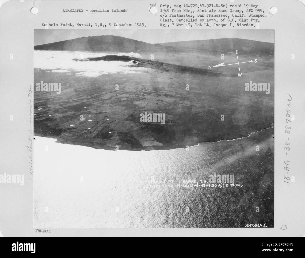 Hawaii - Kea Hole Point, Aerial Photograph Stock Photo - Alamy