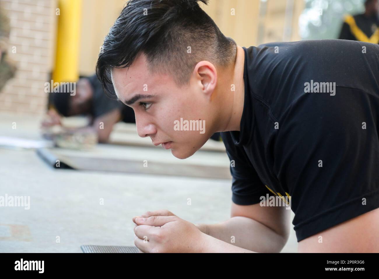 U.S. Army Sgt. Kevin Izquierdo, assigned to the 14th Field Hospital ...