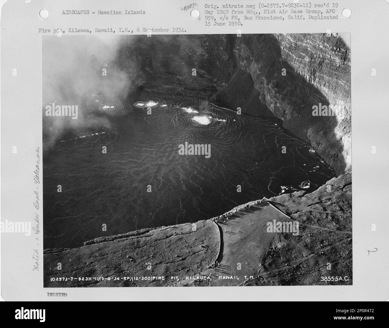 Hawaii aerial kilauea volcano Black and White Stock Photos & Images - Alamy