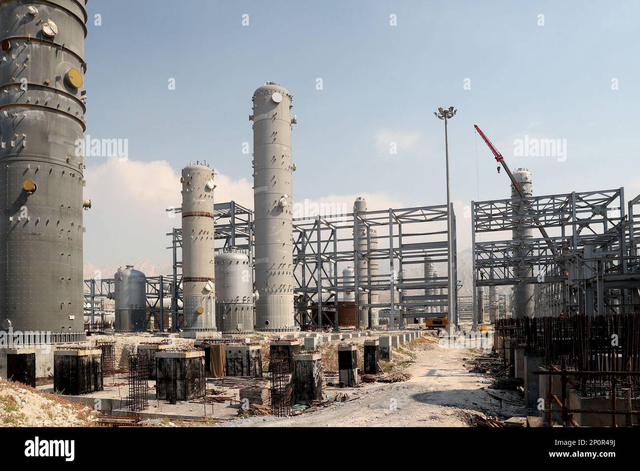 Bushehr, Bushehr, Iran. 2nd Mar, 2023. A view of Iran LNG project in ...