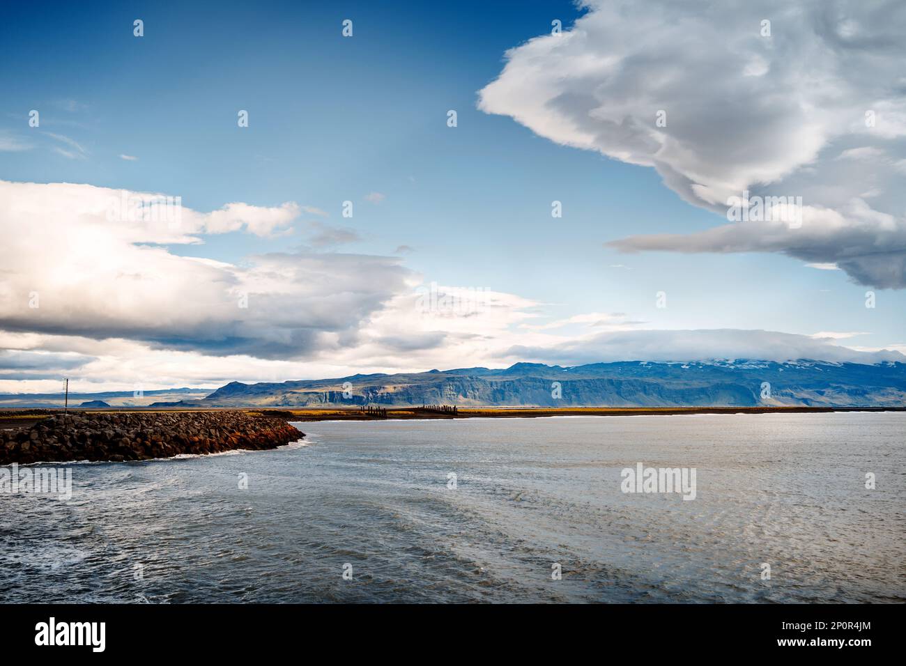 The ever-changing Icelandic landscape stretches into the distance ...
