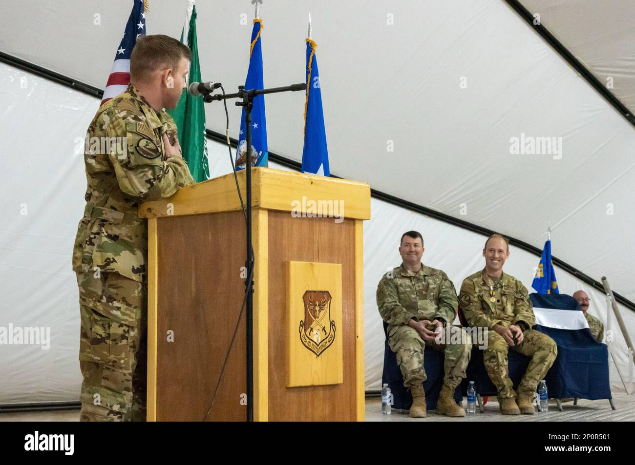 U.S. Air Force Maj. Matthew Molten, incoming commander of the 908th ...