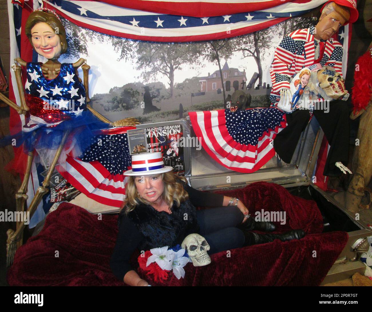 In this Oct. 6, 2016 photo, Major Graham Mansion director Mary Lin ...