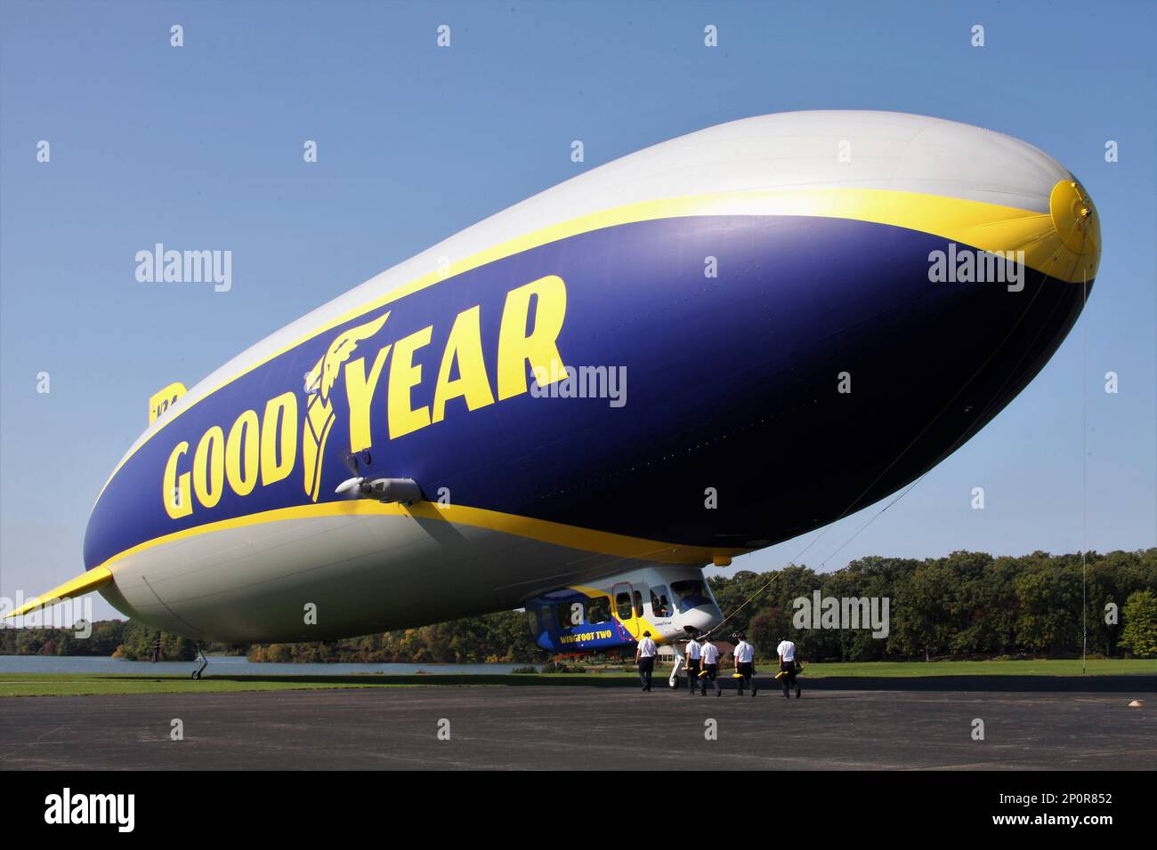 This Oct. 6, 2016 photo shows Goodyear's newest airship, Wingfoot Two ...