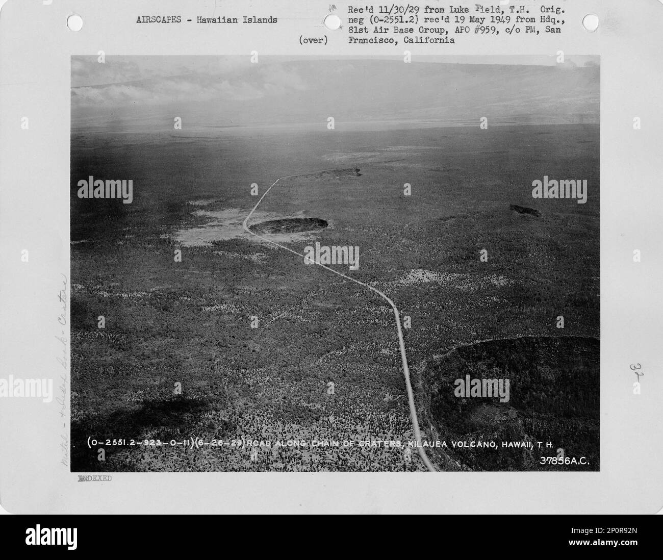 Hawaii - Kilauea Volcano, Aerial Photograph Stock Photo - Alamy