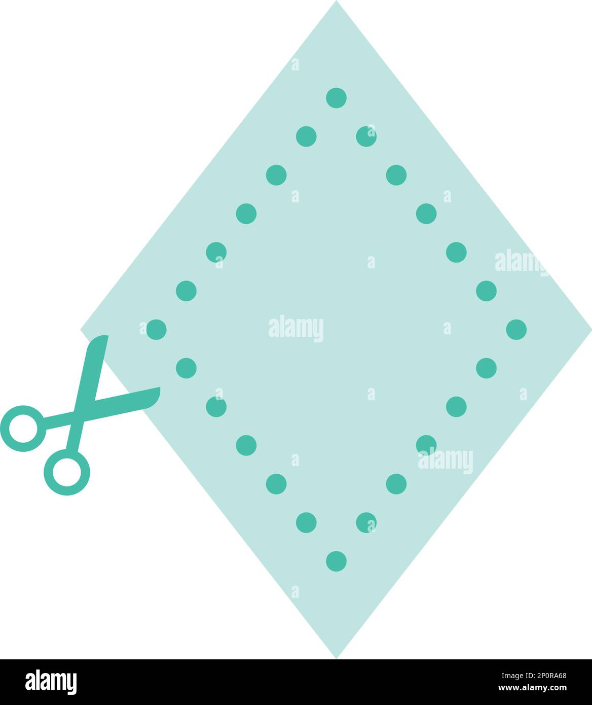 Cutting practice activites rhombus shape symbol element for preschool ...