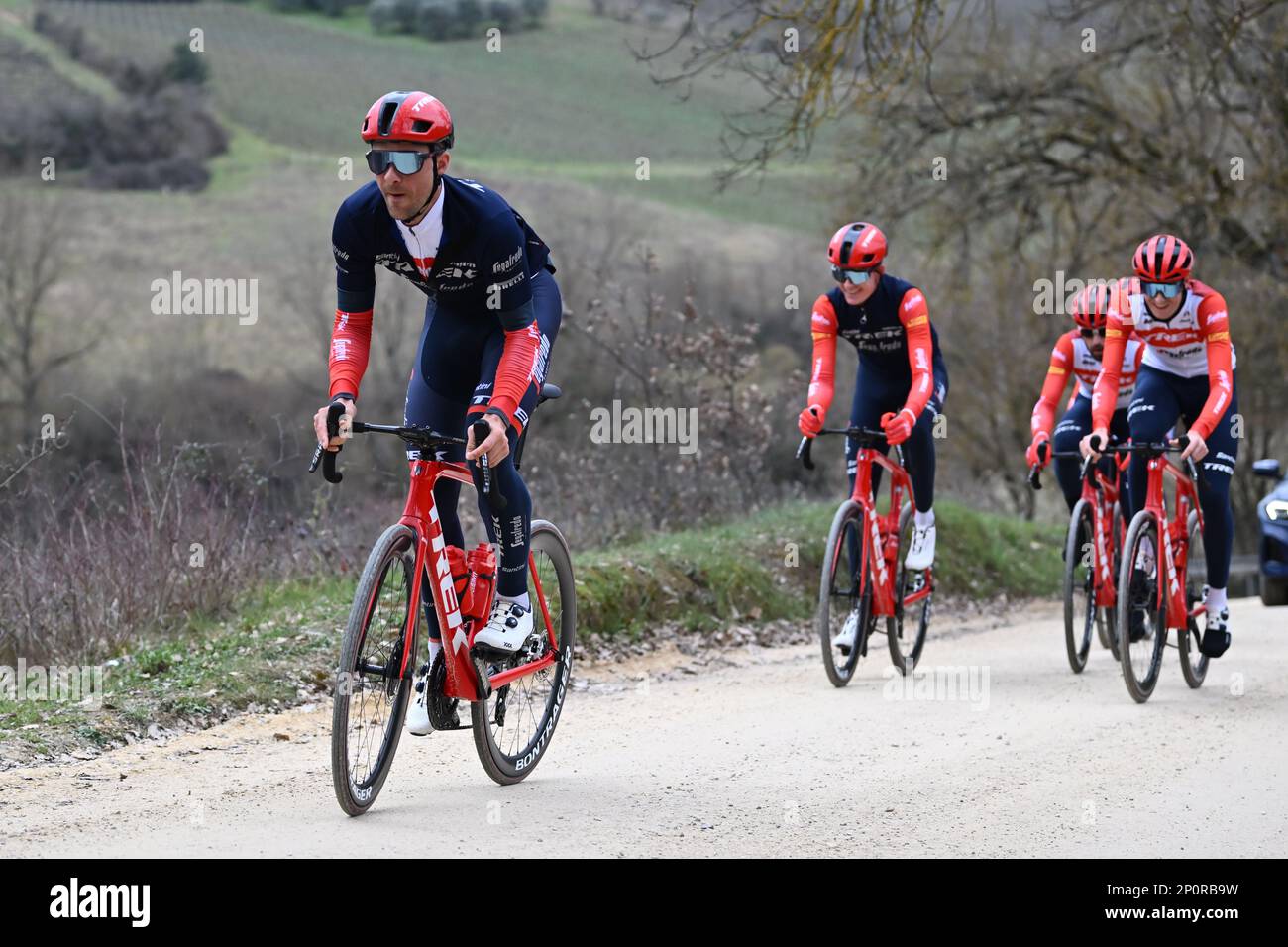 Siena, Italy, 03 March 2023. Belgian Edward Theuns of Trek-Segafredo ...