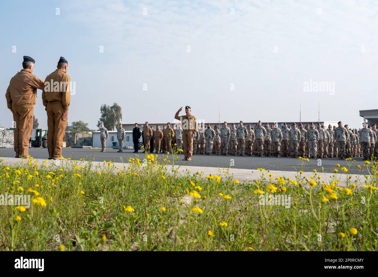 Italian Air Force Col. Alessandro Fiorini, incoming commander of the ...