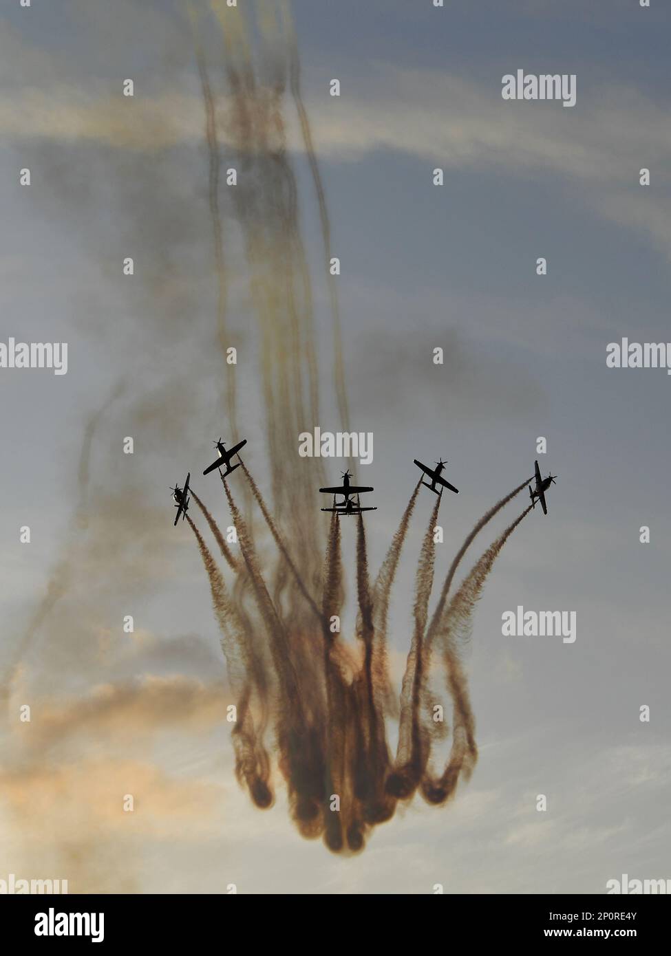 Royal Australian PC-21 Air Force Roulettes are seen during the Avalon ...