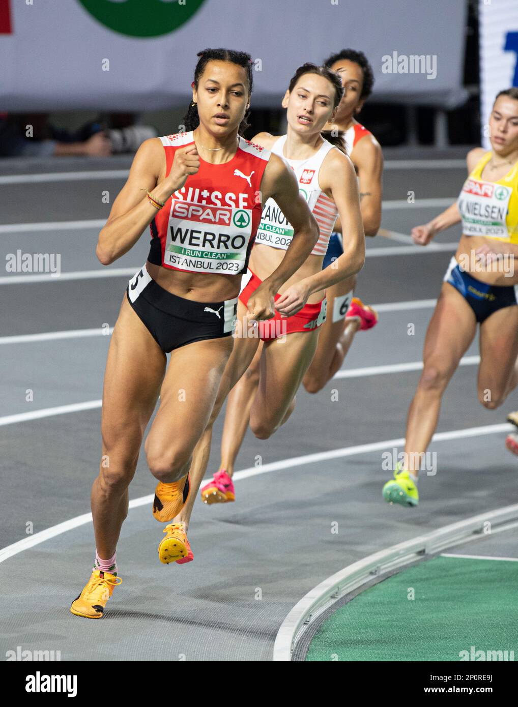 Istanbul, Türkiye. 03/03/2023, Audrey Werro of Switzerland competing in ...