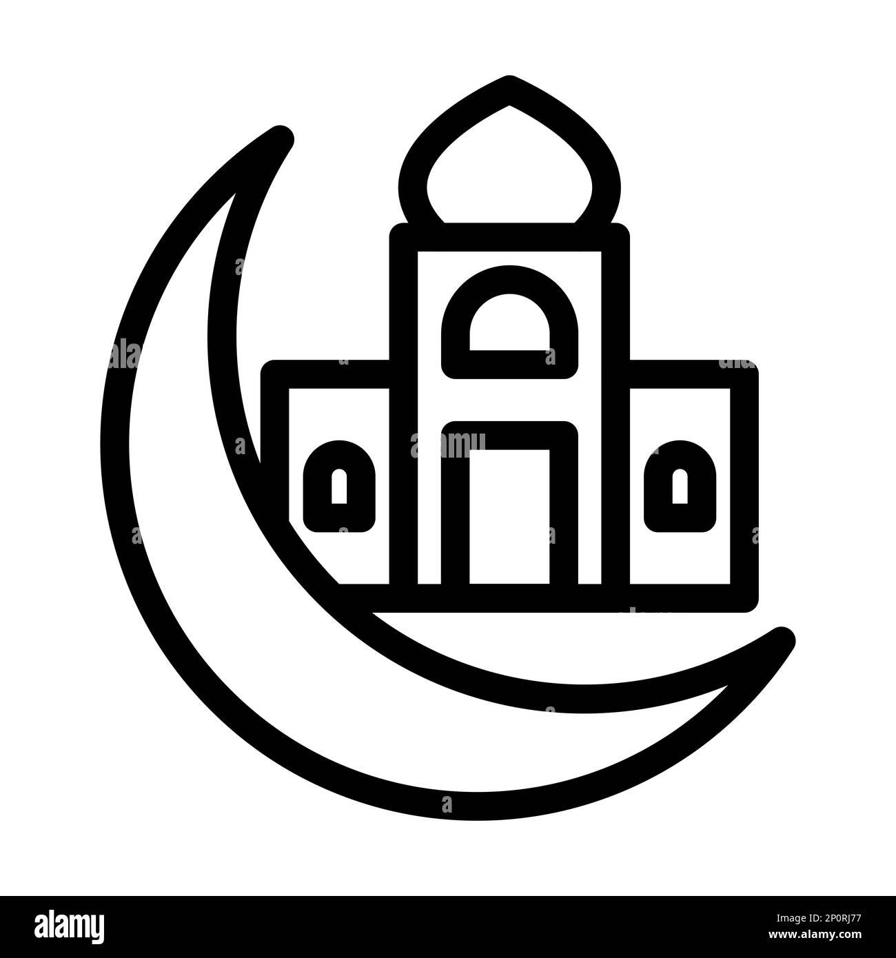 Eid Celebration Vector Thick Line Icon For Personal And Commercial Use ...